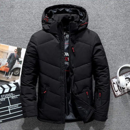 Insulated Hooded Puffer Jacket – Steel Grey – TrendHood